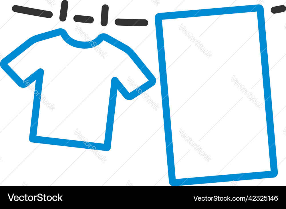 Drying linen icon Royalty Free Vector Image - VectorStock