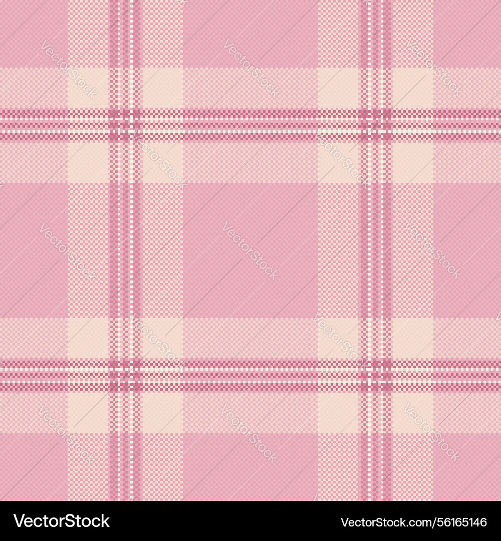 Elegant pink and cream plaid pattern perfect Vector Image