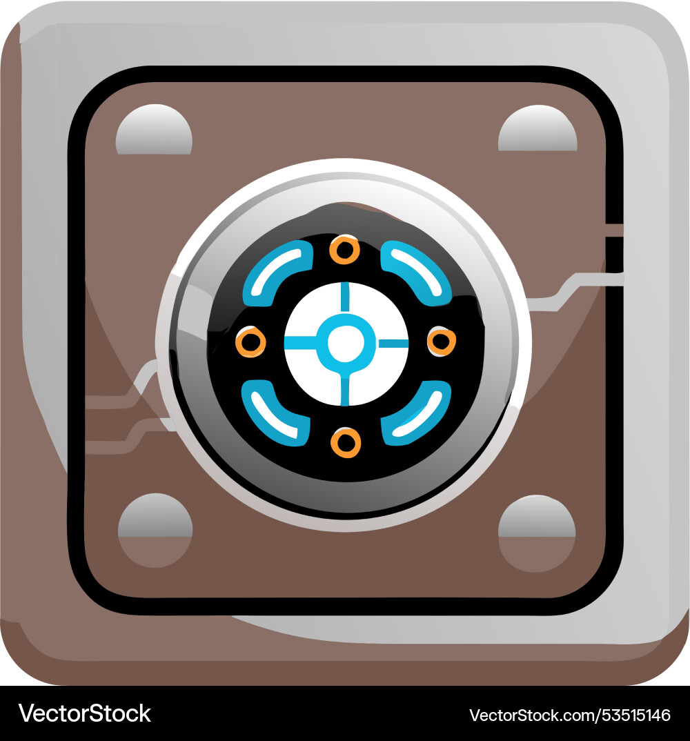 Fortress lock the ultimate solution for securing Vector Image