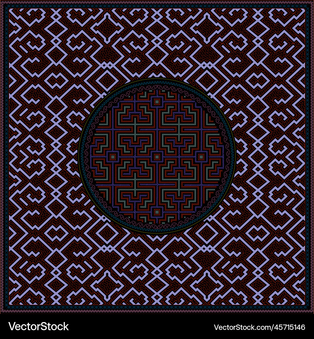 Shipibo conibo artwork patterns hd Royalty Free Vector Image
