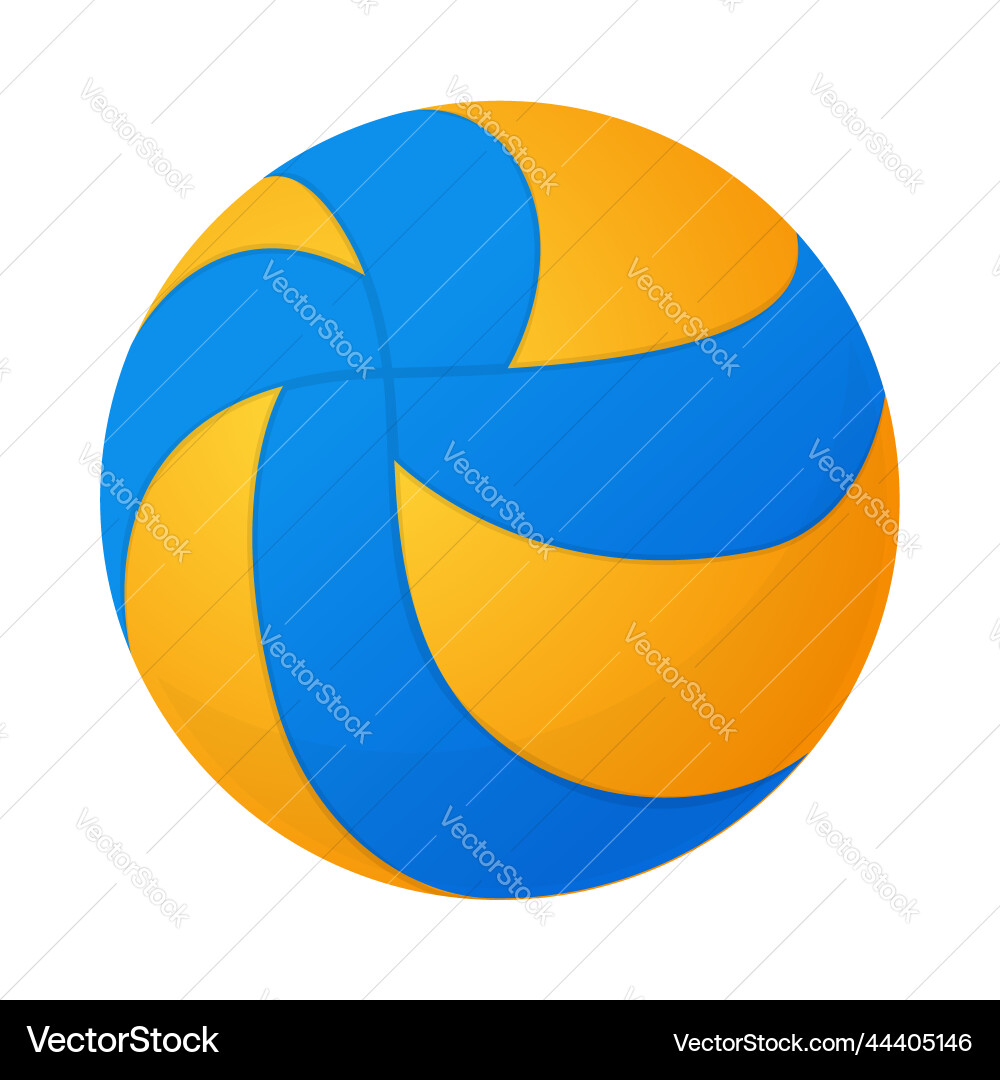 Water polo ball - modern flat design style single Vector Image