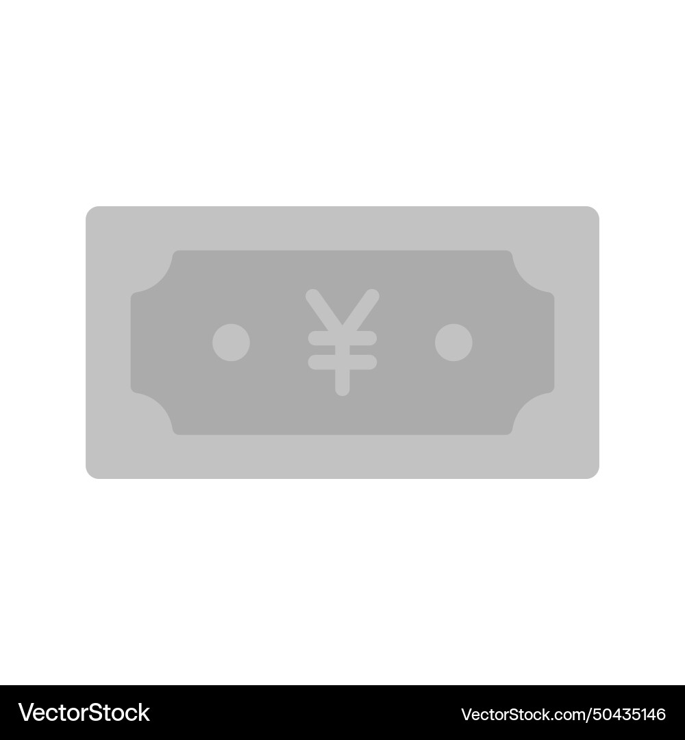Yen currency icon image Royalty Free Vector Image