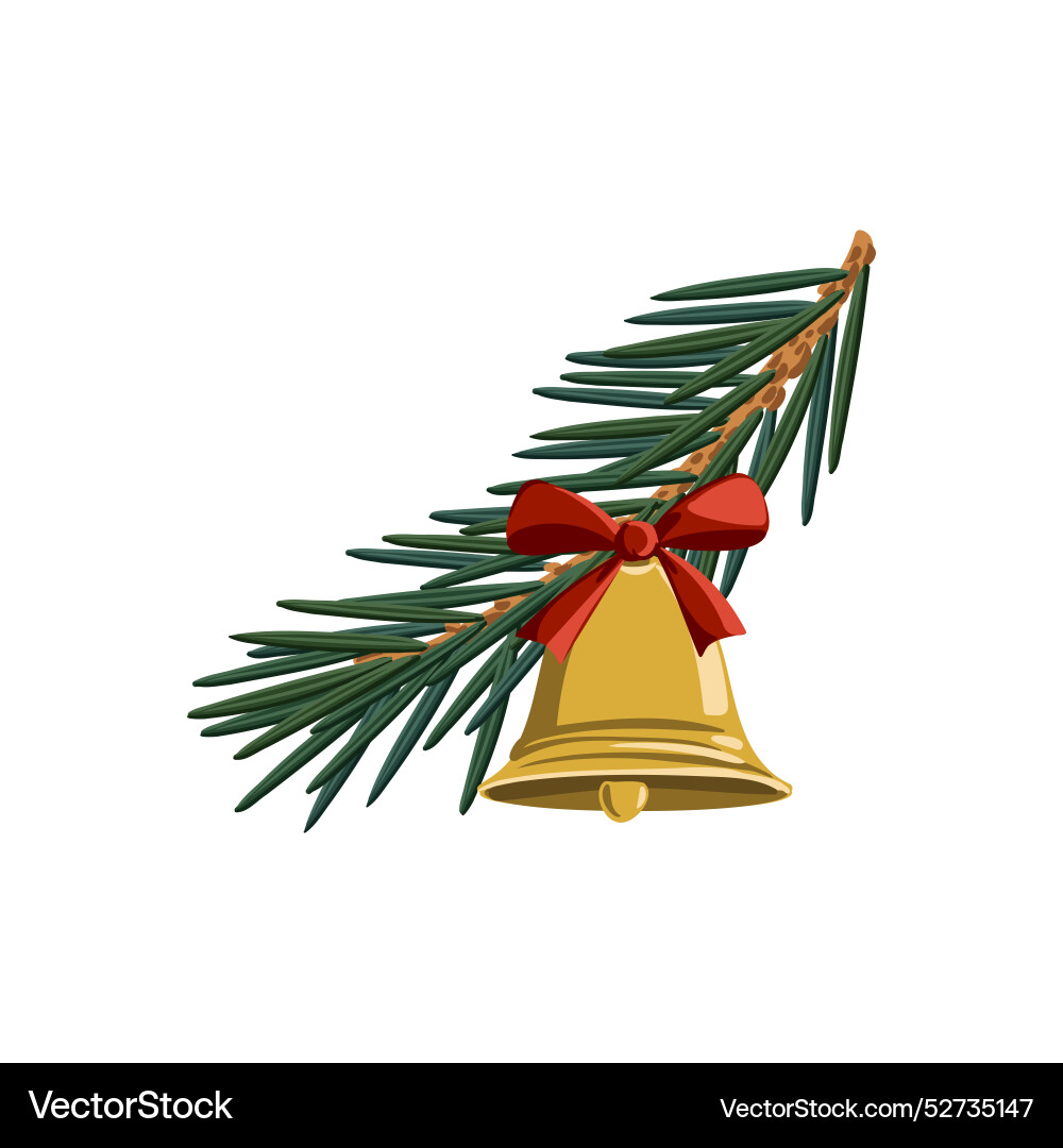 Drawing fir tree branch Royalty Free Vector Image