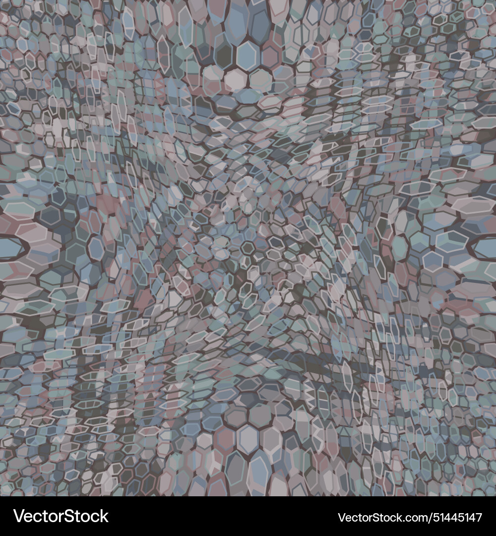 Seamless pattern abstract mosaic artwork with blue