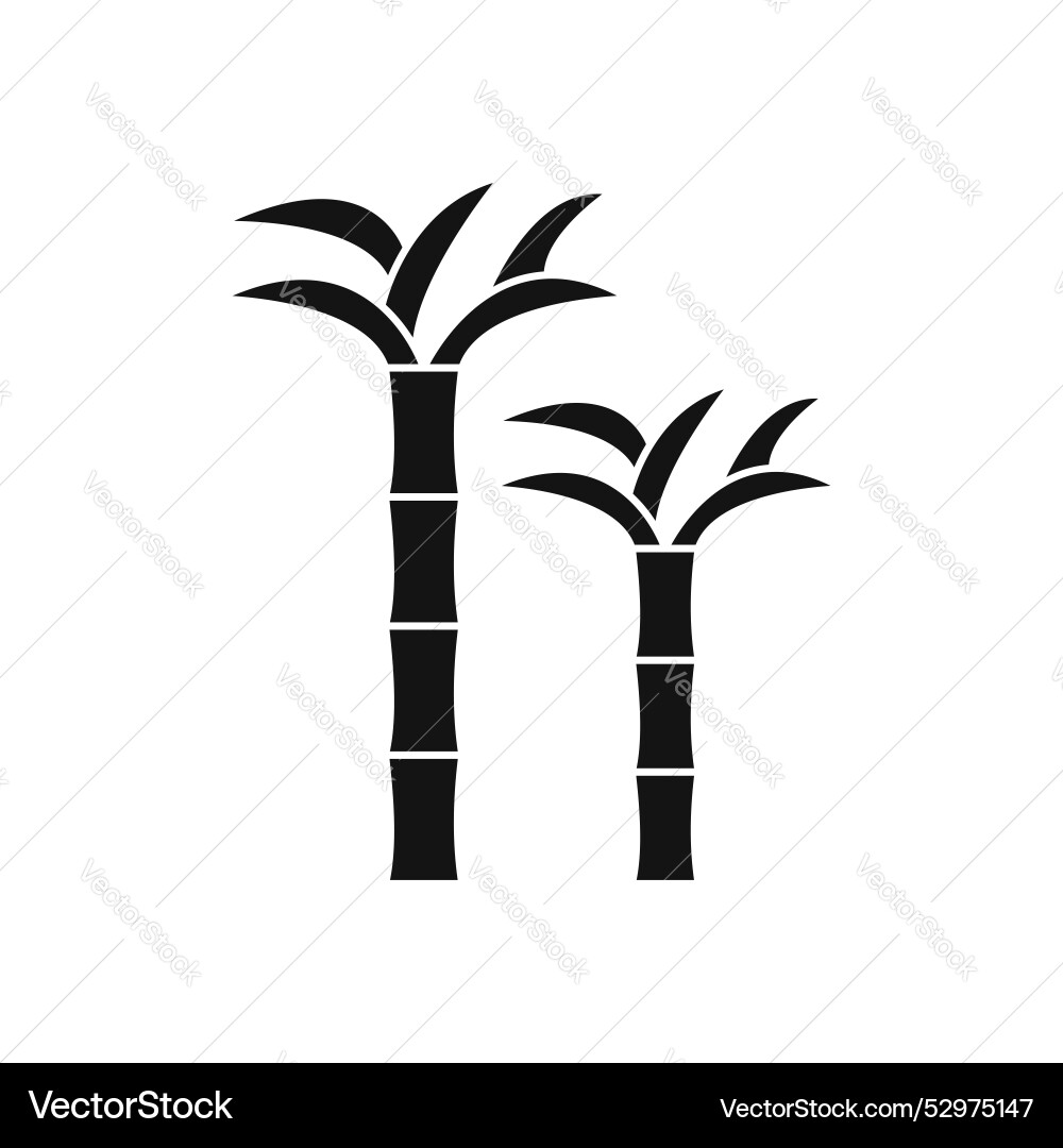 Sugar cane icon symbol on white background Vector Image