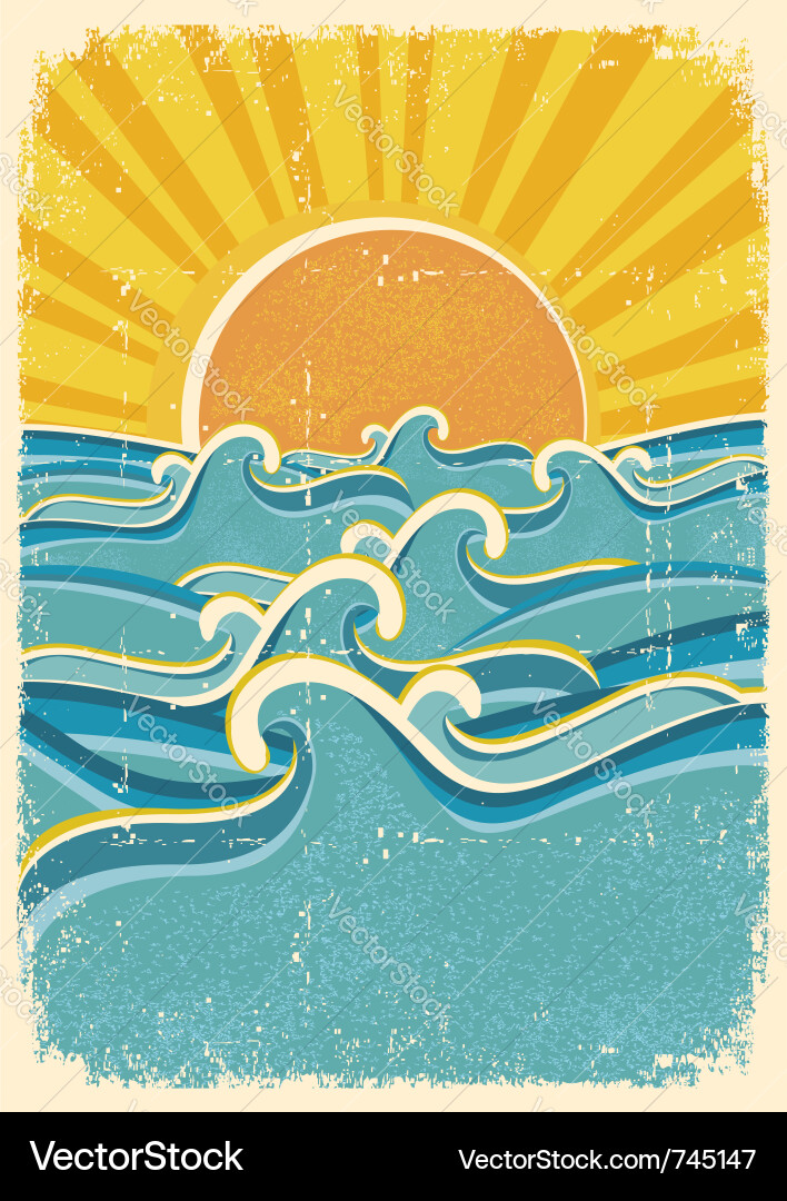 Vintage Summer Posters Vintage Surf Poster, Western Girl Beach Print,