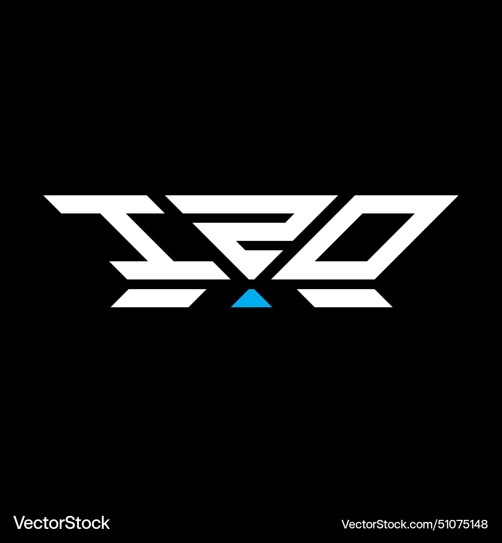 Izo letter logo design izo simple and modern logo Vector Image
