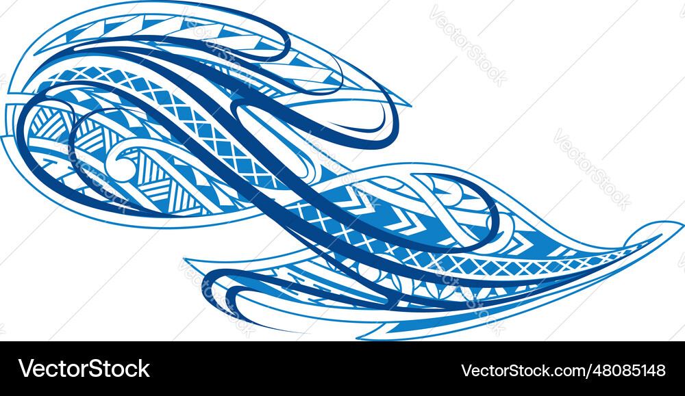 Polynesian Waves Tattoo