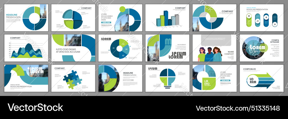 Presentation slide layout Royalty Free Vector Image