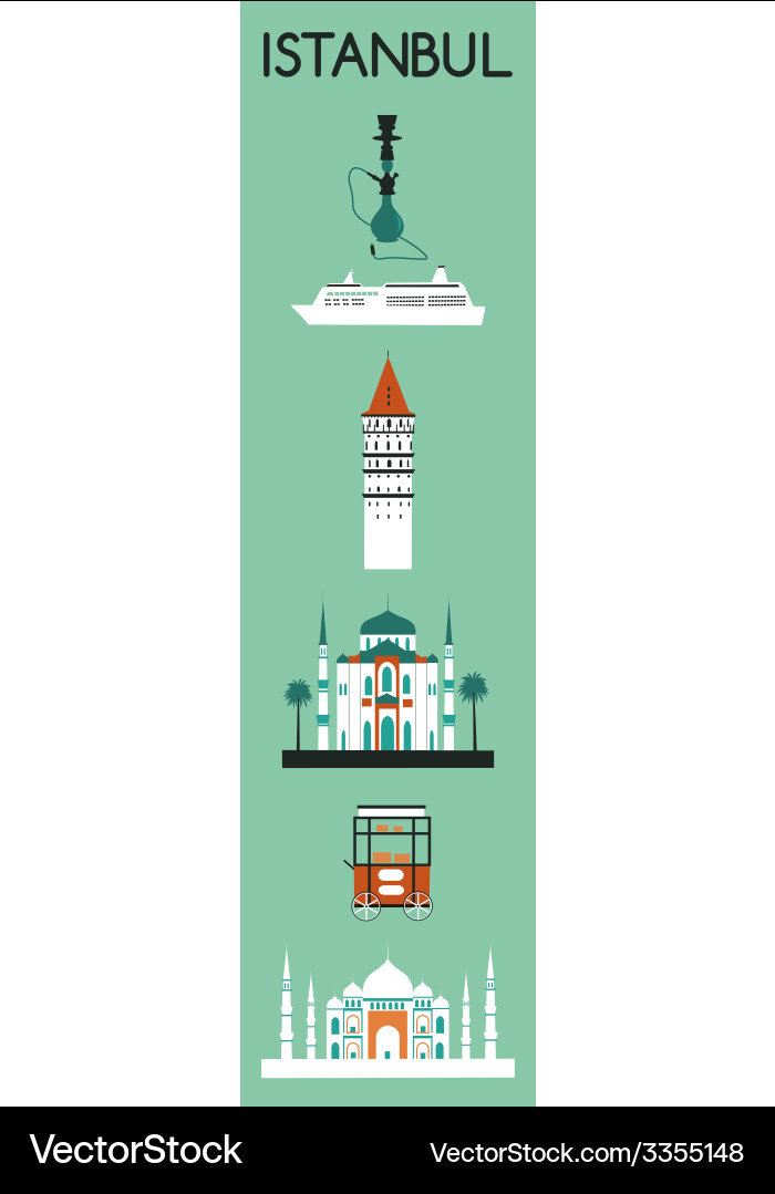 Symbole von istanbul Lizenzfreies Vektorbild