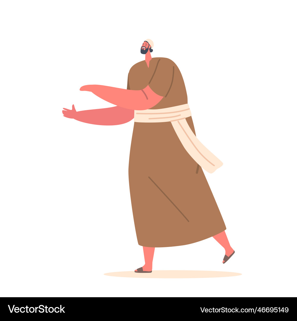 Apostle one of twelve disciples jesus christ Vector Image