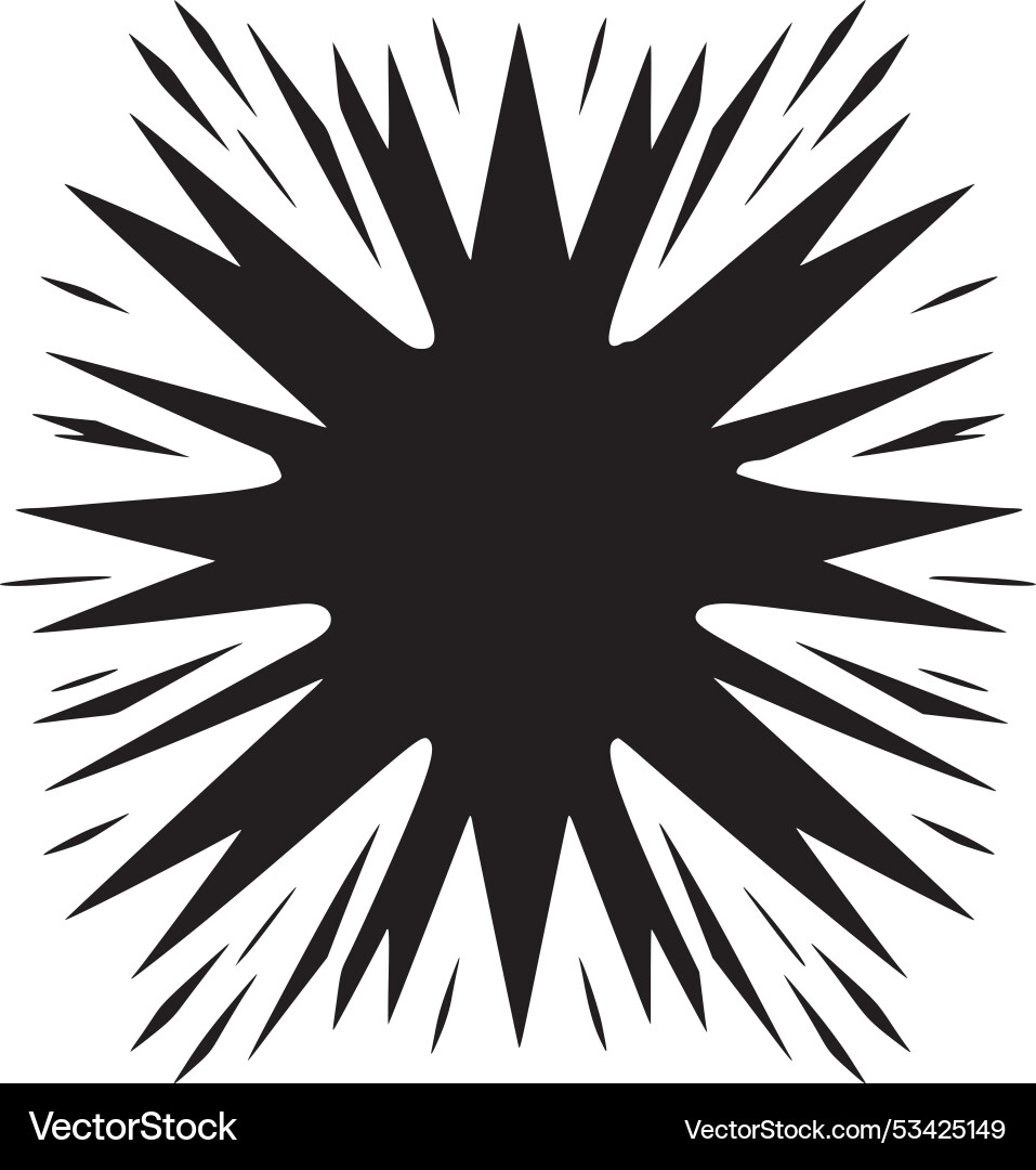 Explosion - minimalist and flat logo Royalty Free Vector