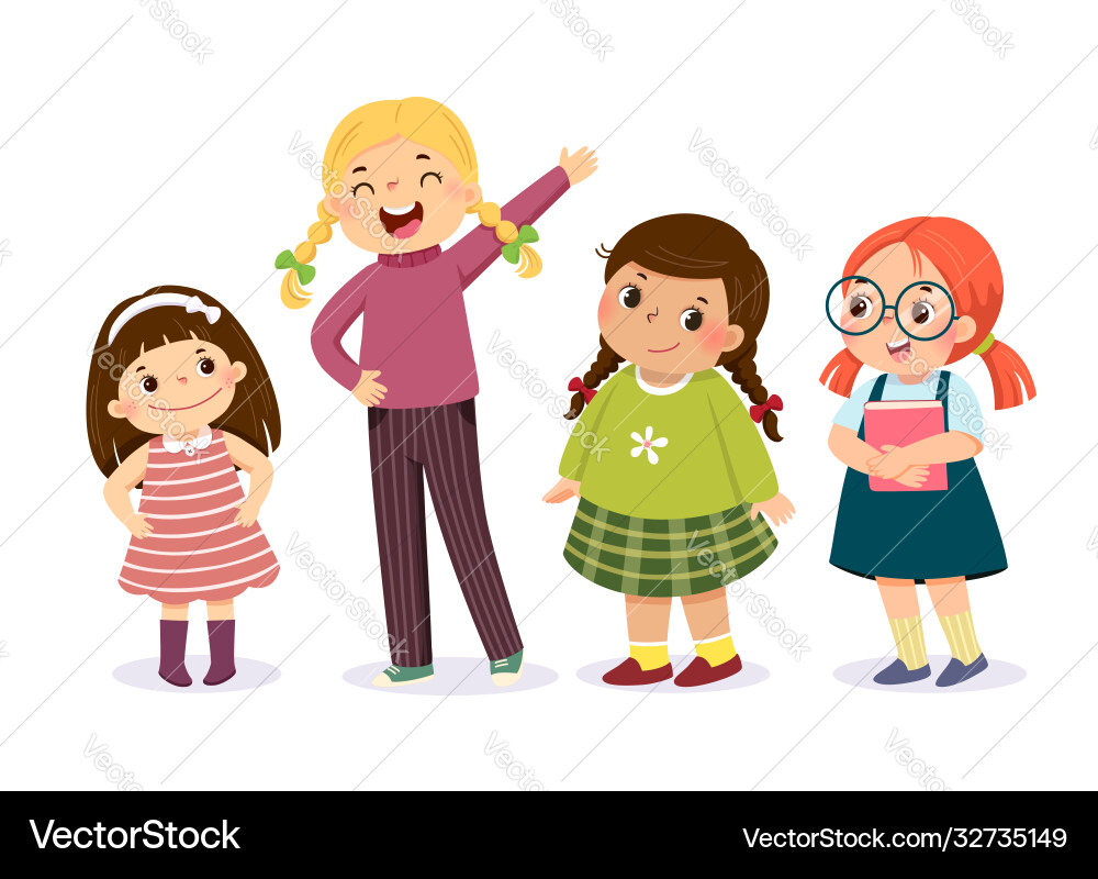 Tall Girl Cartoon Vector Images (over 660)