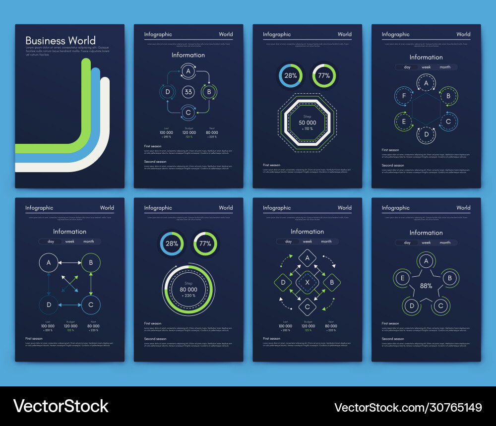 Modern infographic elements for business Vector Image
