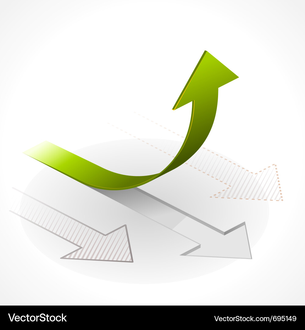 Onwards upwards arrows Royalty Free Vector Image