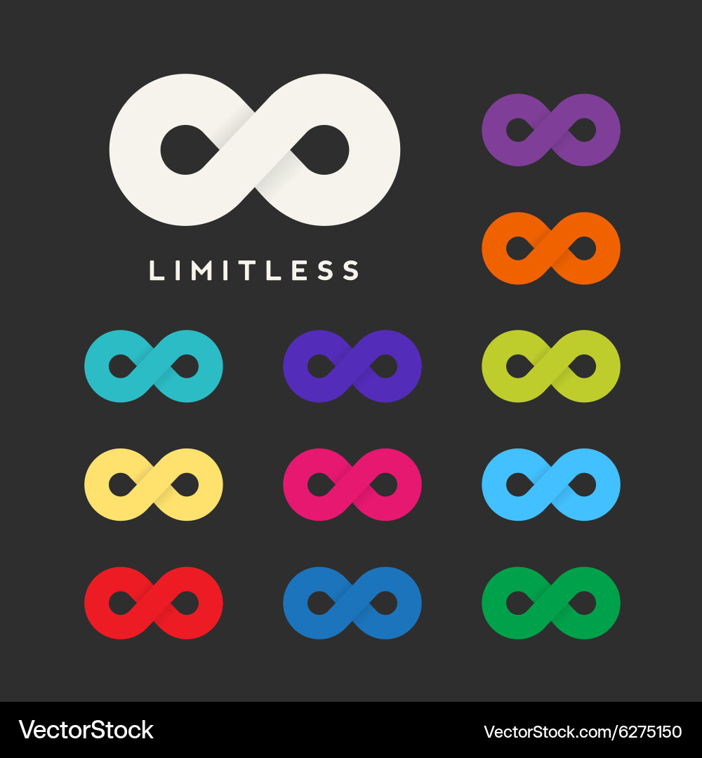 Abstract limitless symbol icon or a logo Vector Image