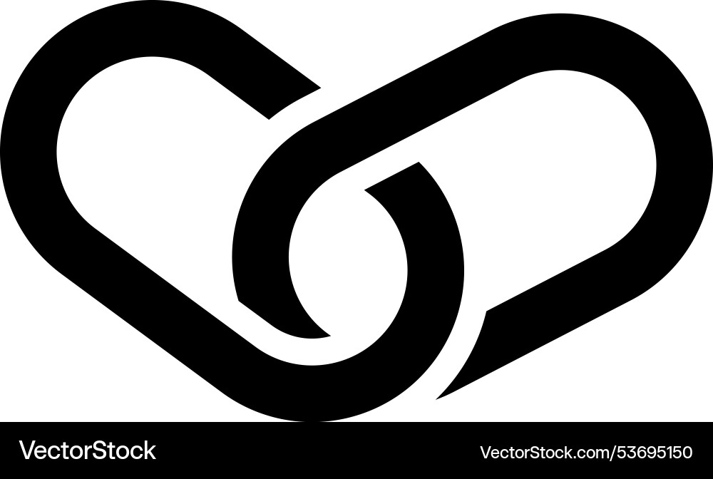 Chain icon logo design template isolated Vector Image