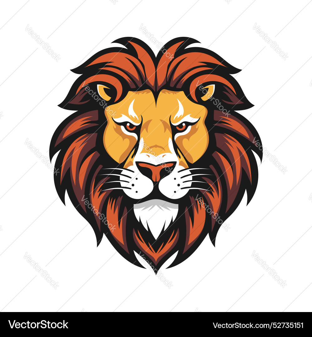 Lion Face Vector