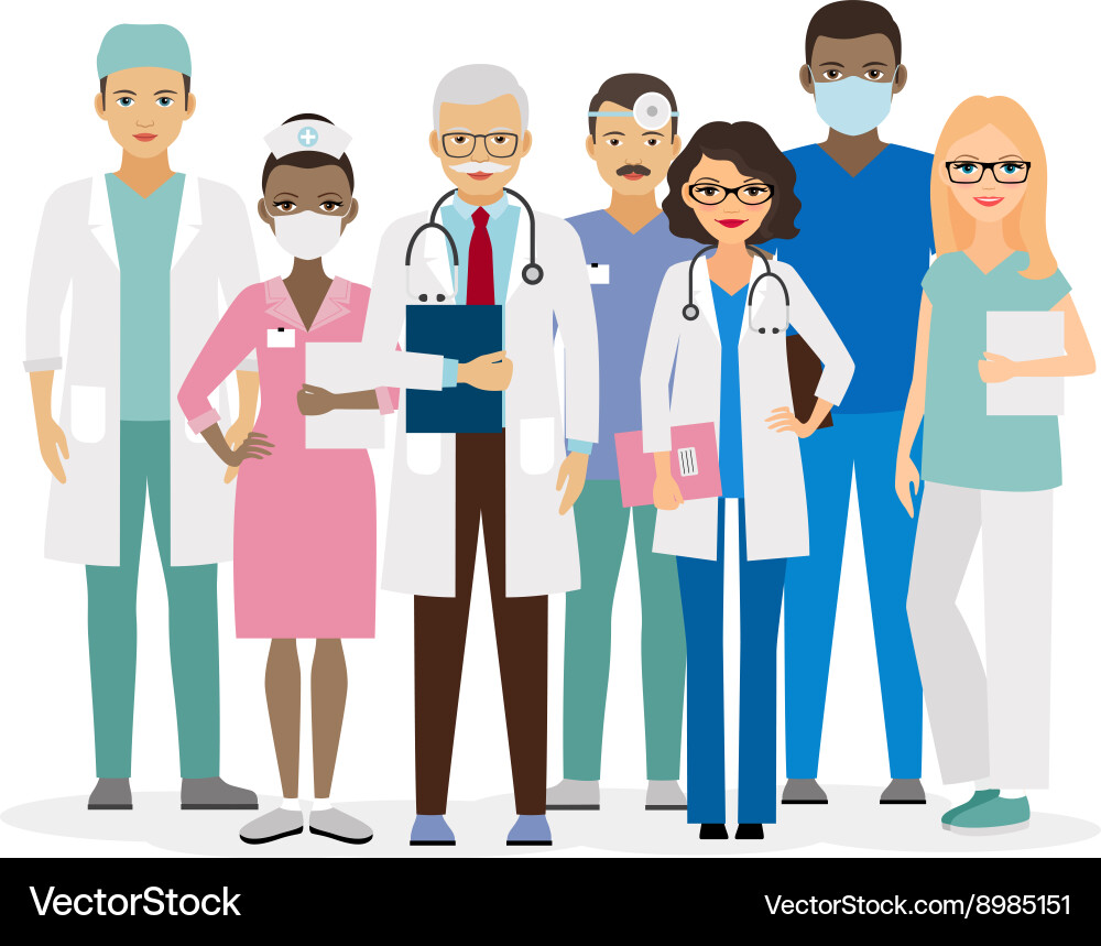 Medical team Royalty Free Vector Image - VectorStock