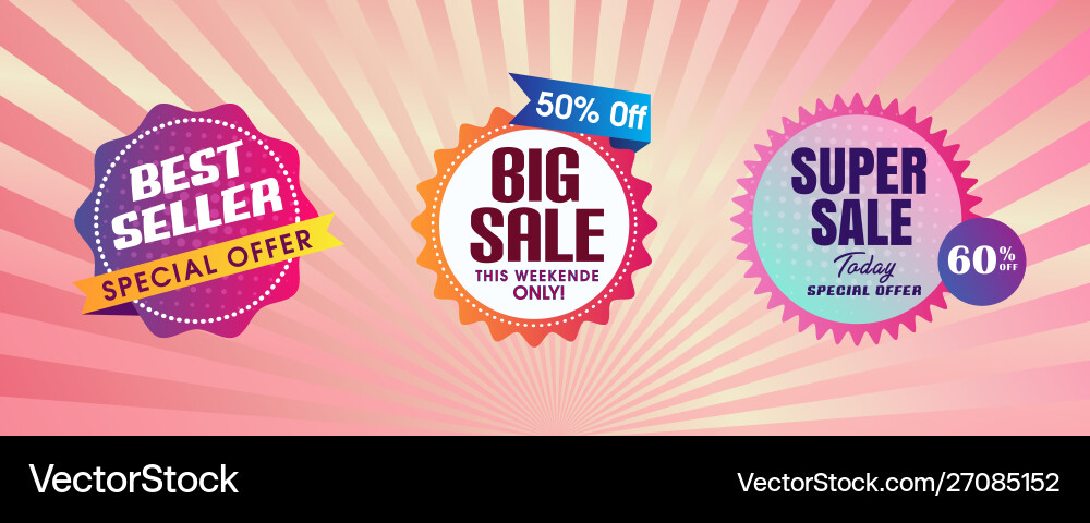 Abstract background with best seller design Vector Image