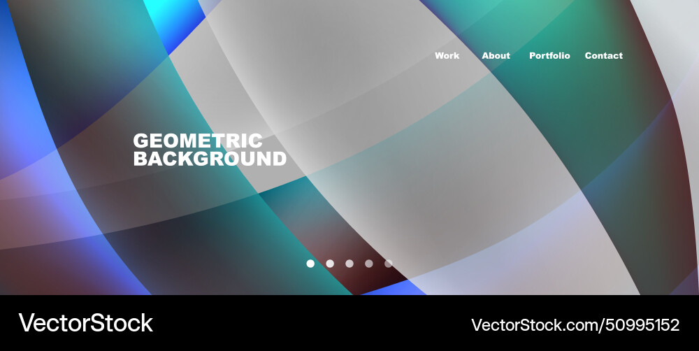 Aqua blue stripes on white background creating Vector Image