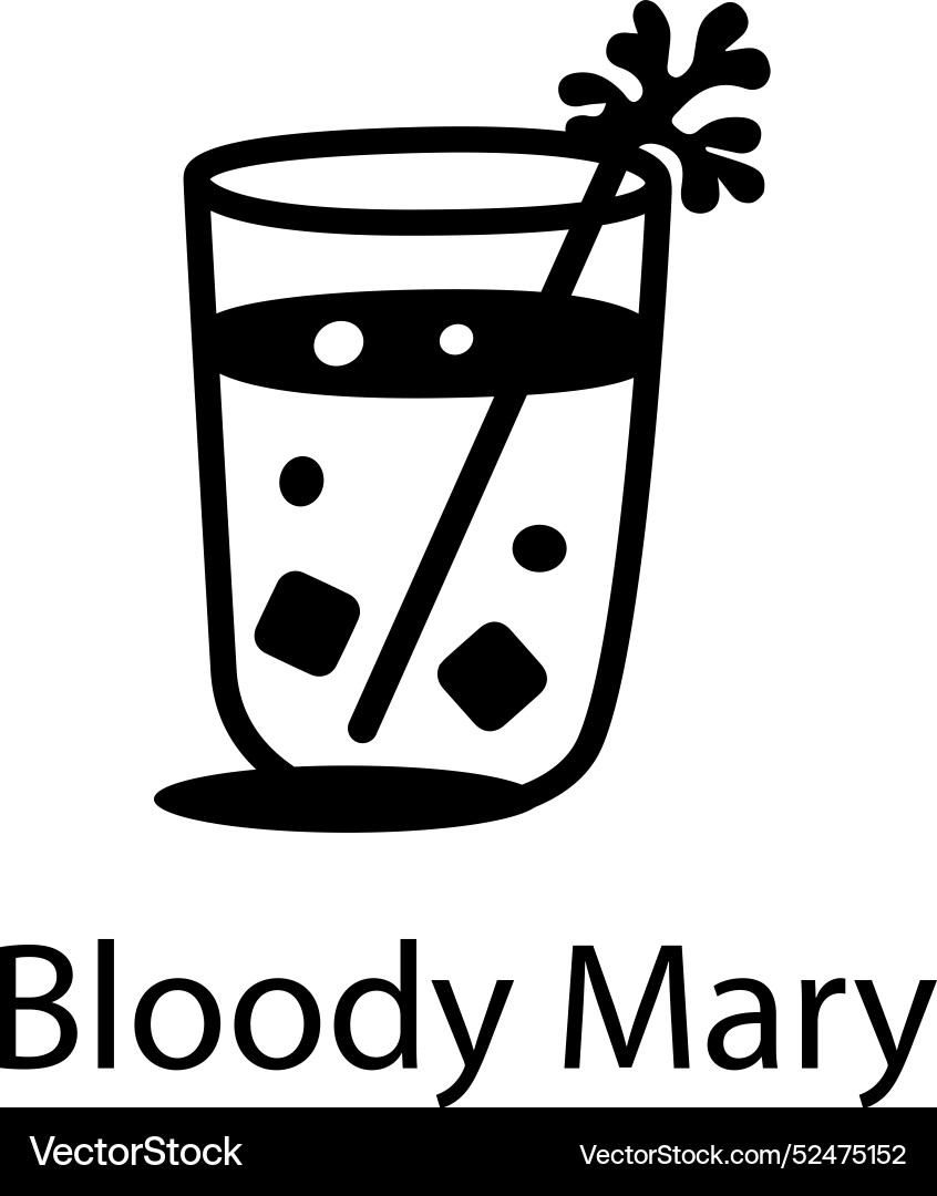 Bloody mary Royalty Free Vector Image - VectorStock