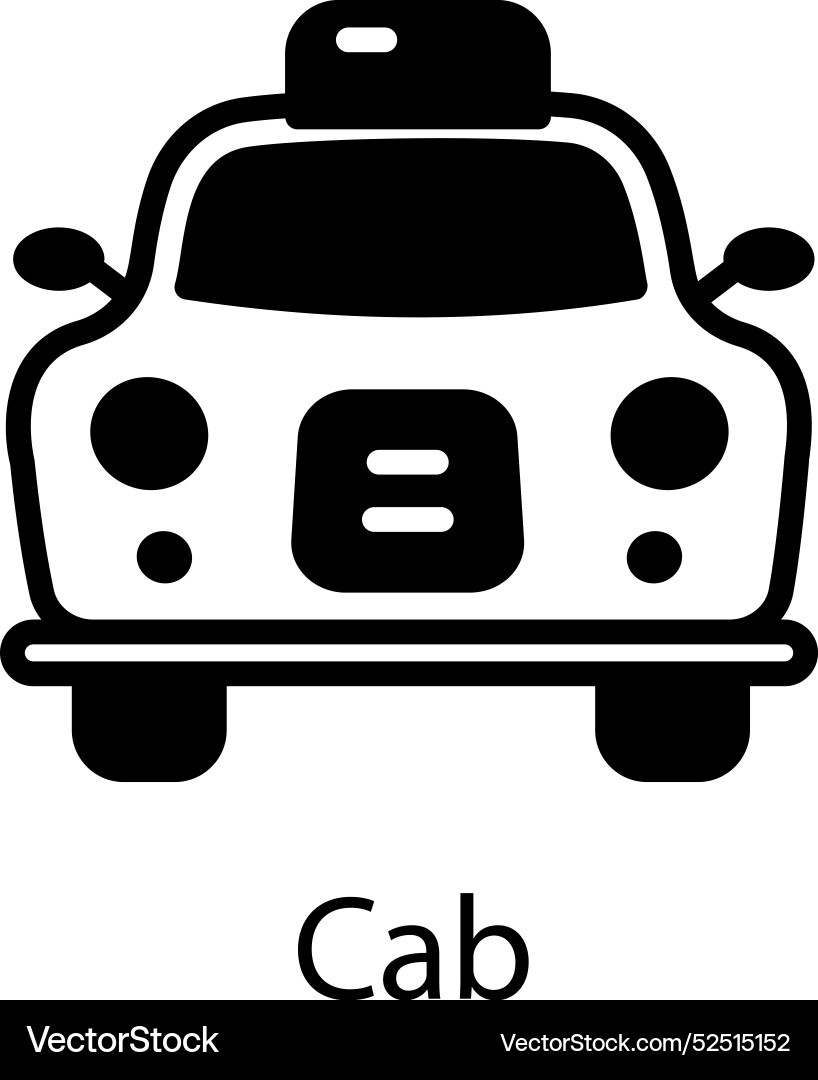 Cab Royalty Free Vector Image - VectorStock