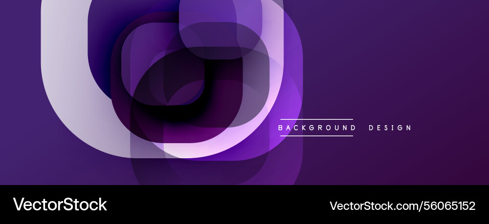 Circular abstract design with overlapping Vector Image