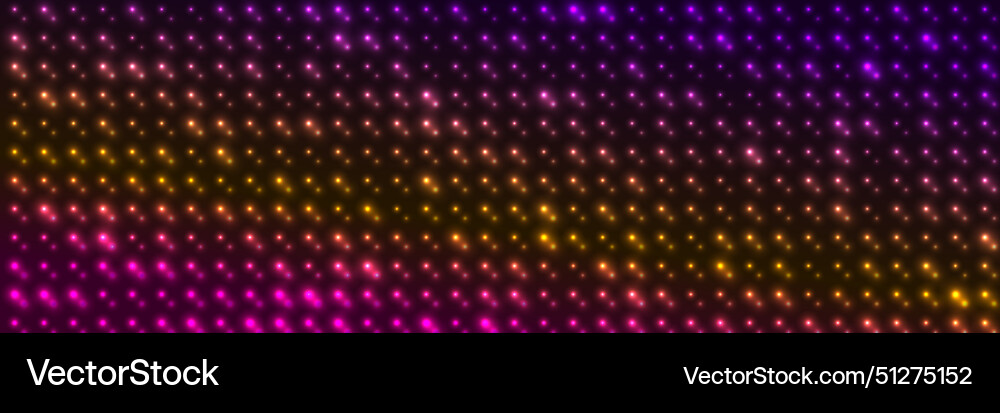 Glowing neon sparkling mosaic dots abstract Vector Image