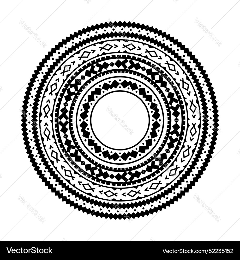 Hawaiian tribal ornaments design element Vector Image