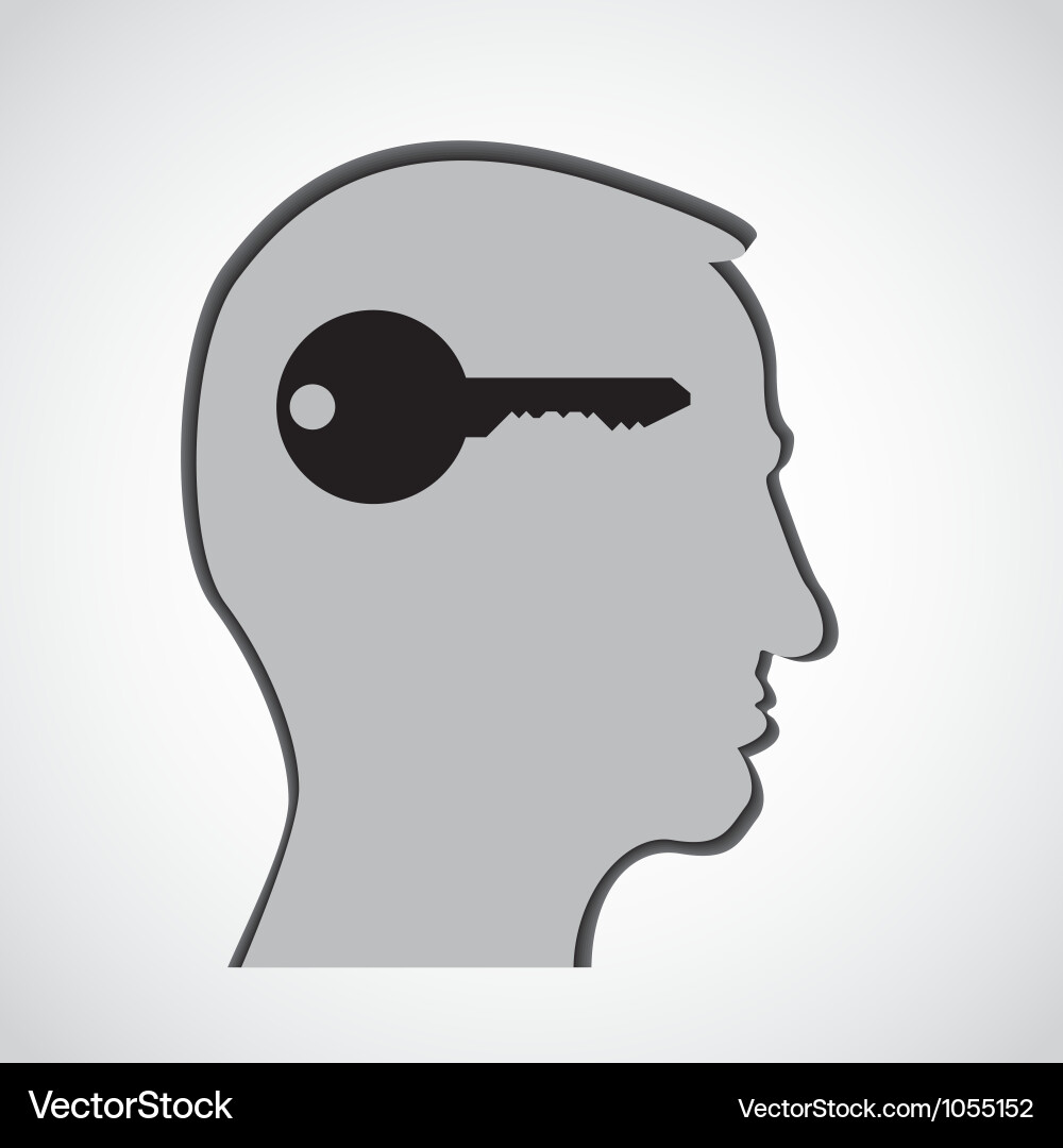 Human head thoughts Royalty Free Vector Image - VectorStock
