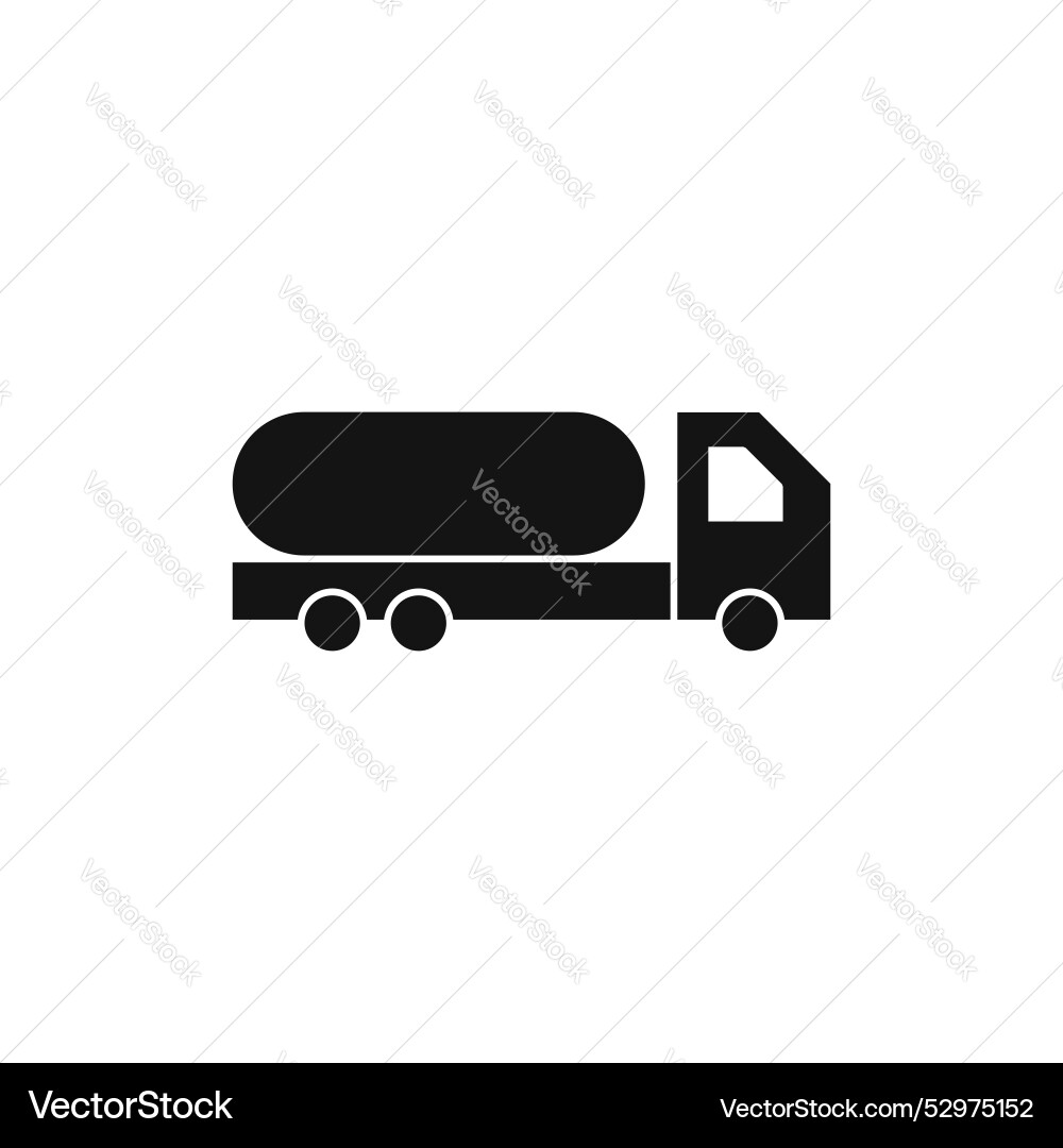 Tank truck icon symbol on white background Vector Image