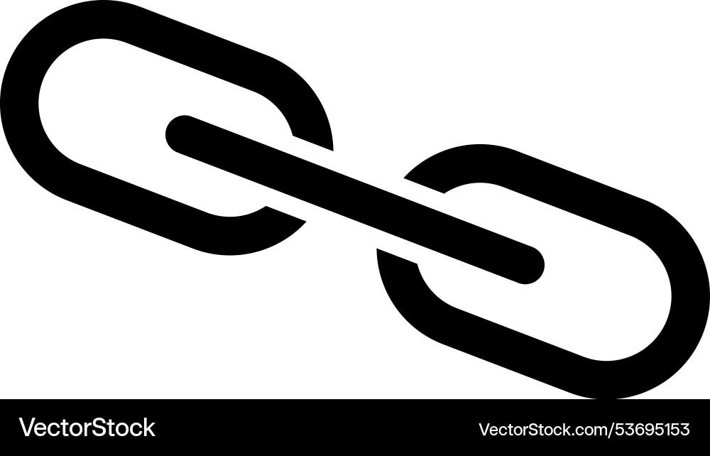 Chain icon logo design template isolated Vector Image