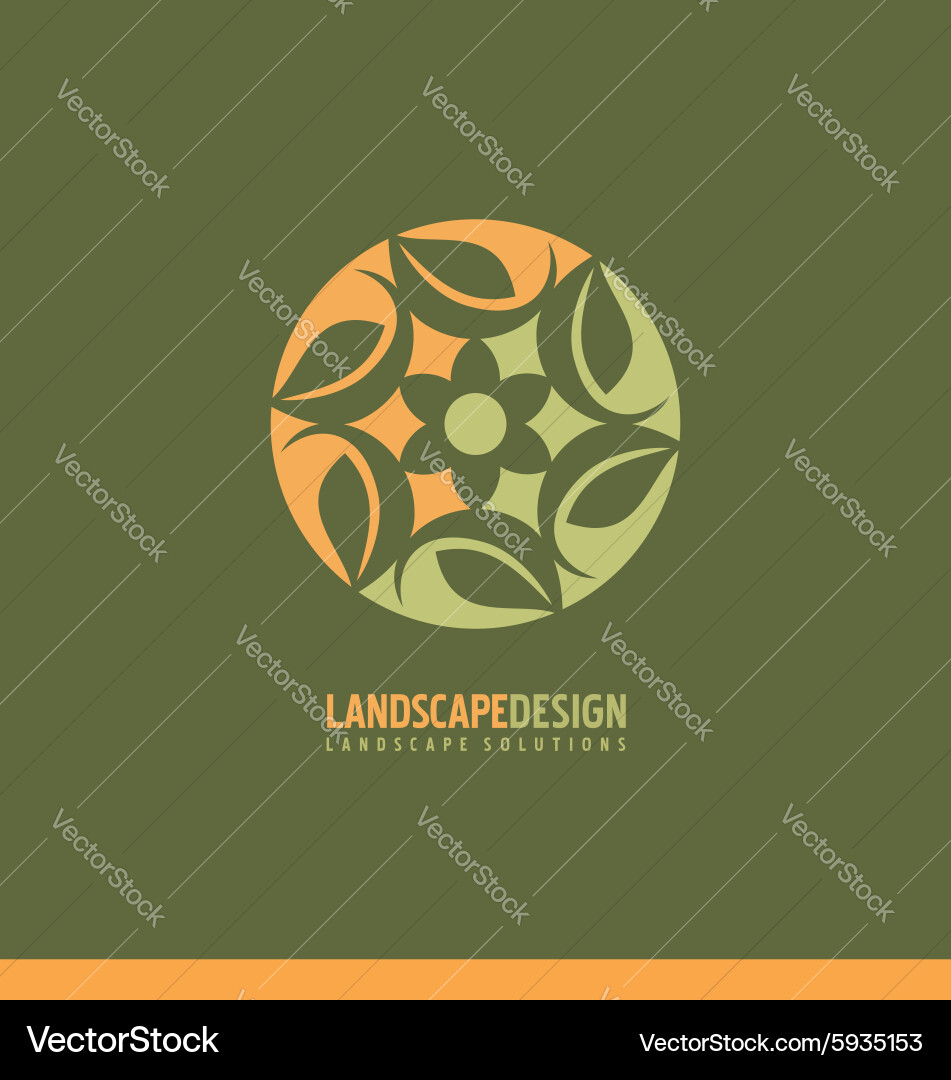 Circular Leaf Logo Royalty Free Vector Image - VectorStock