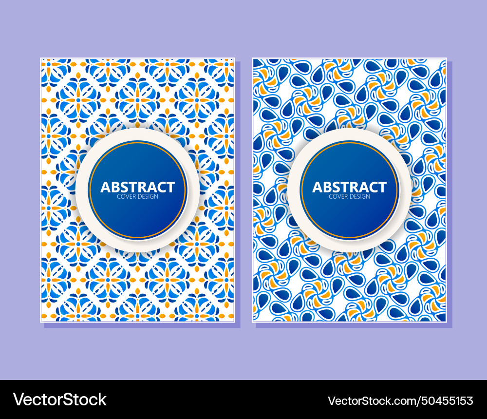 Colorful abstract pattern cover design Royalty Free Vector