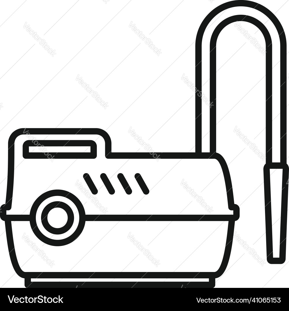 Electric air pump icon outline compressor Vector Image