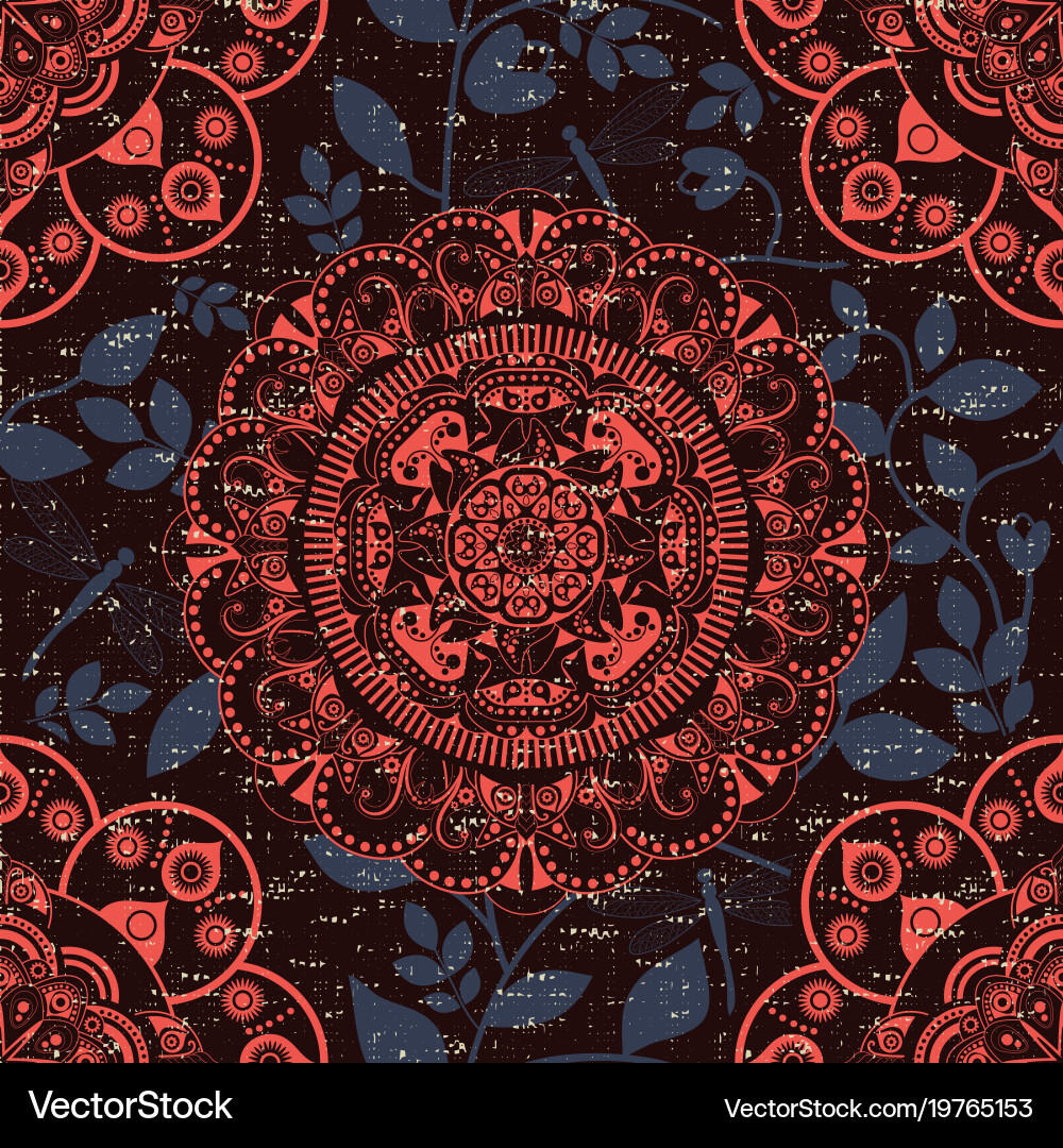 Floral pattern victorian style Royalty Free Vector Image