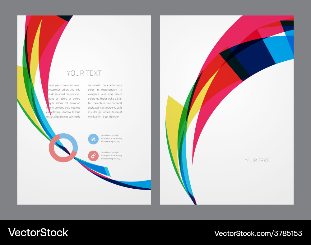 Flyer design template Royalty Free Vector Image