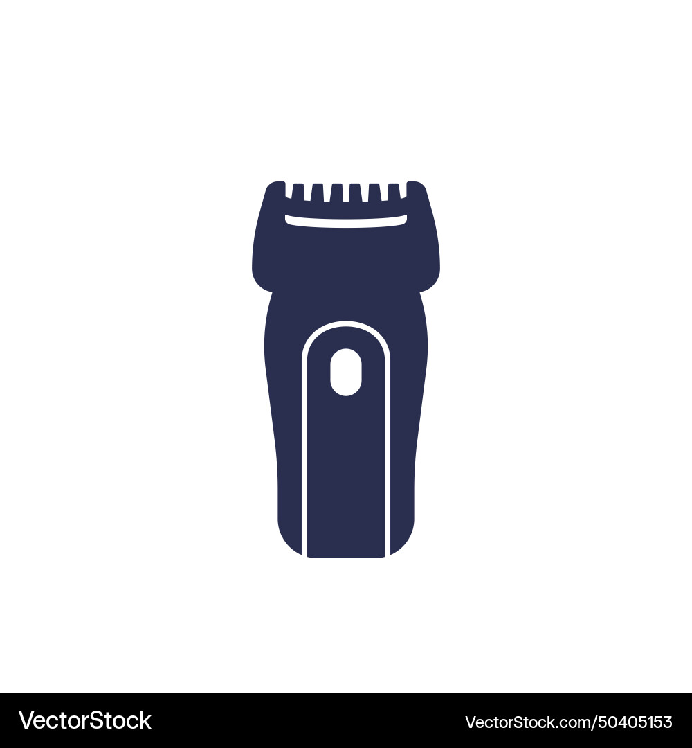 Hair trimmer icon on white Royalty Free Vector Image
