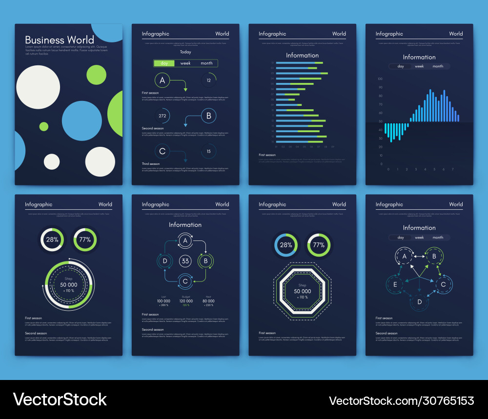 Modern infographic elements for business Vector Image
