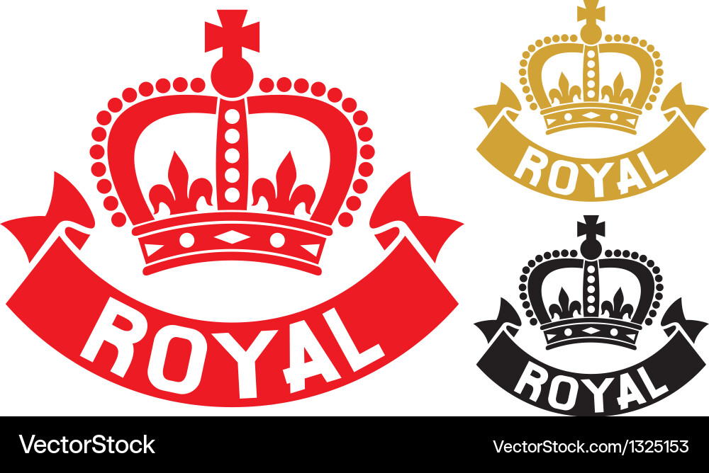 Royal label Royalty Free Vector Image - VectorStock