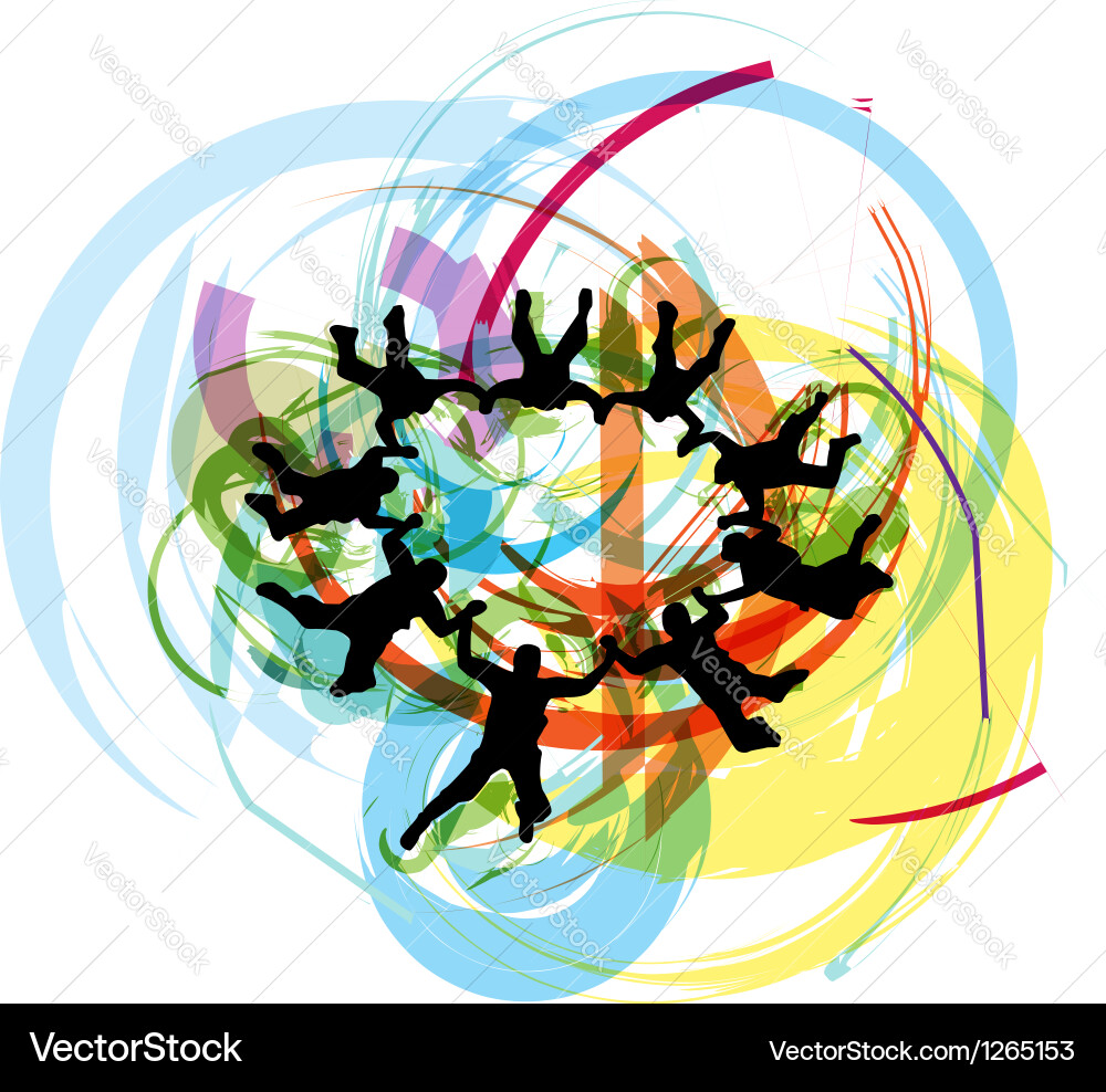 Skydiving Royalty Free Vector Image - VectorStock