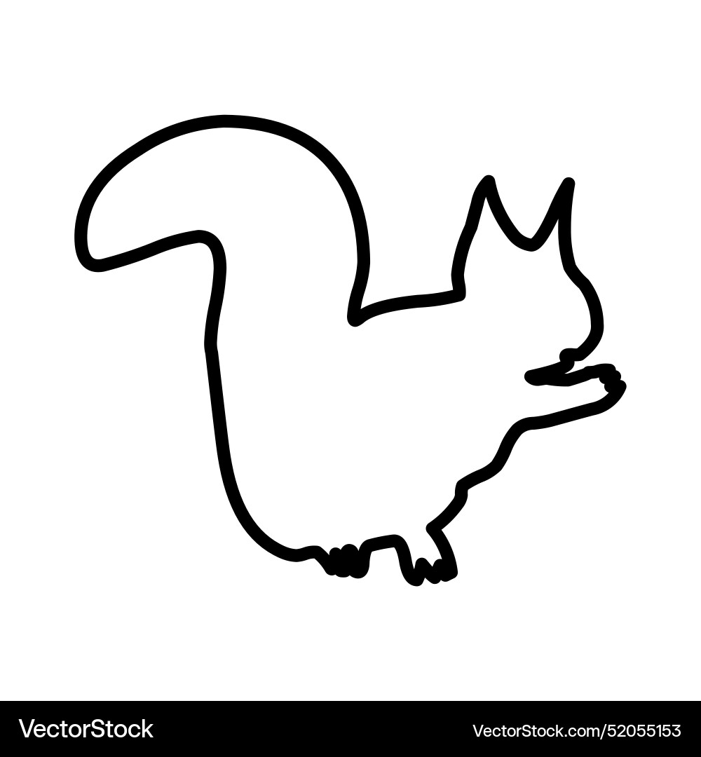 Squirrel icon for wildlife representation nature Vector Image
