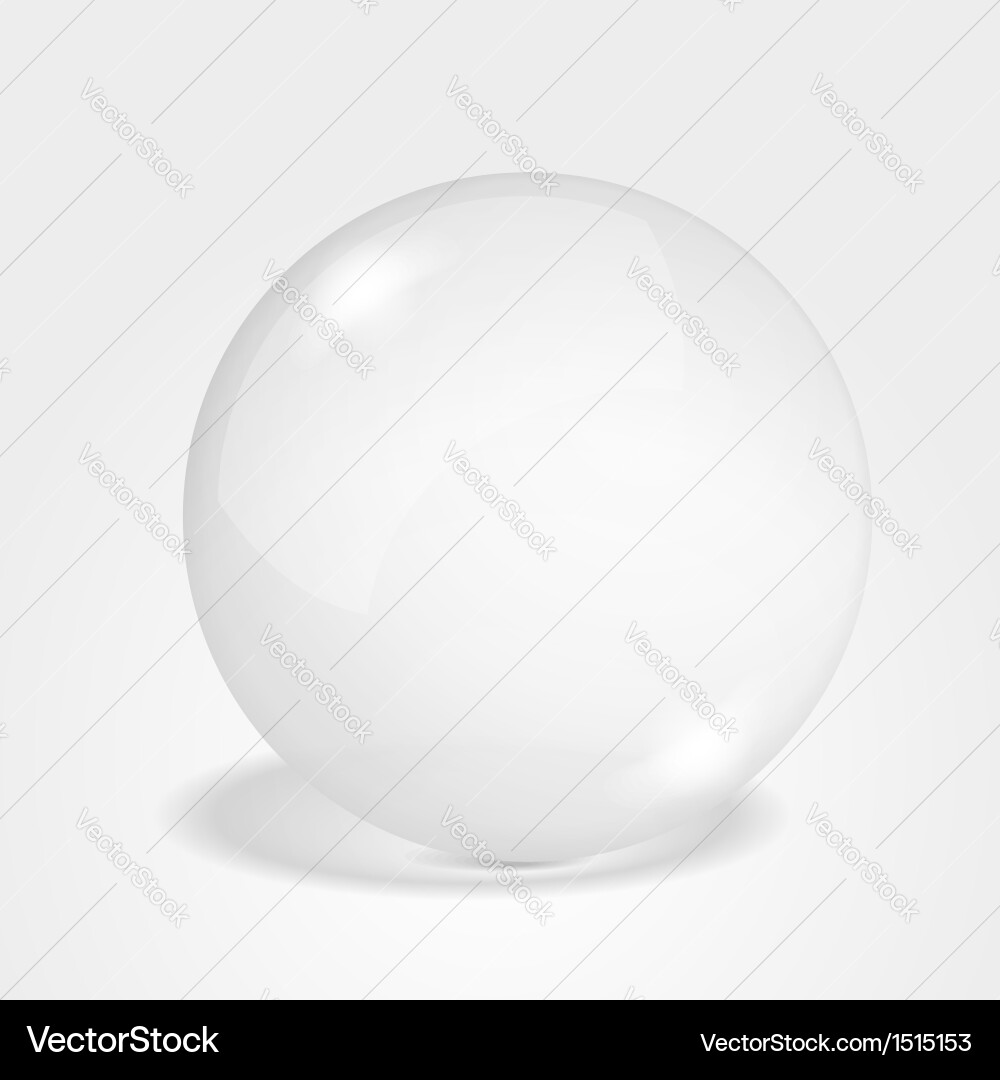 Transparent sphere Royalty Free Vector Image - VectorStock