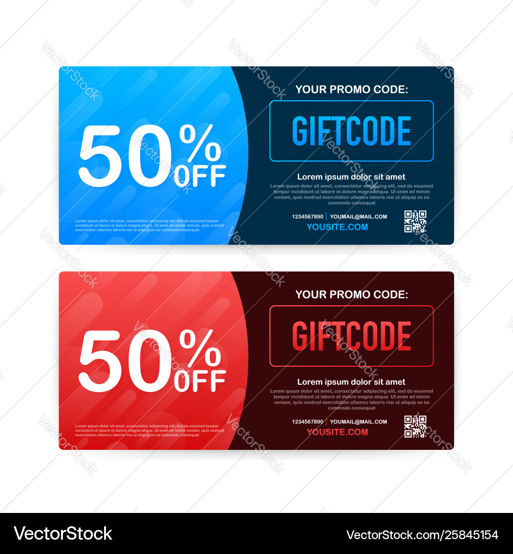Promo Code Coupon Vector Images (over 3,500)