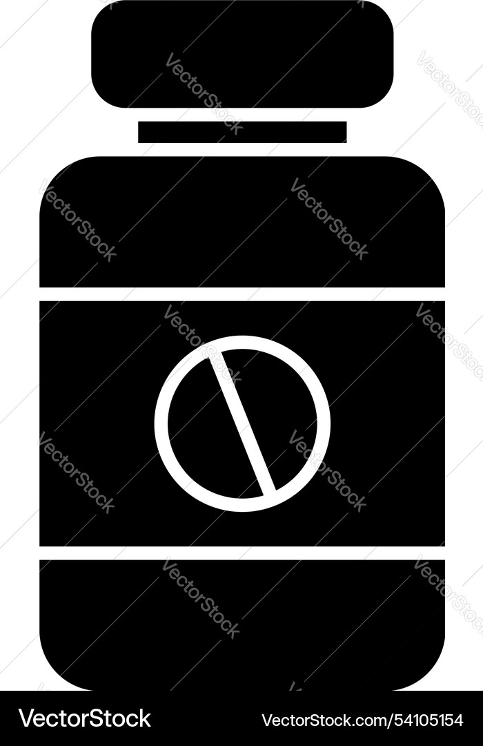 Iron tablet glyph icon design Royalty Free Vector Image