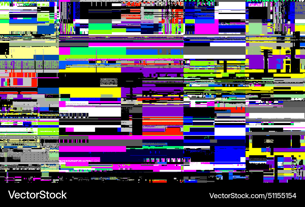 Pixel pattern of a digital glitch abstract Vector Image