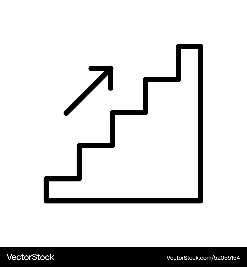 Stairs icon for architecture design interior Vector Image