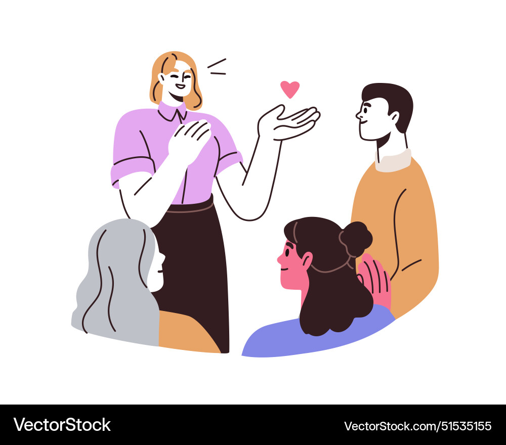 Communication concept friendly conversation Vector Image