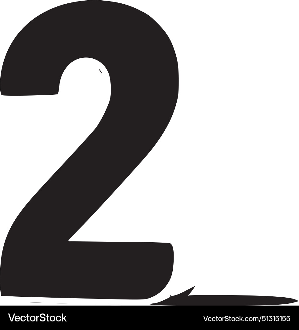 Numbers - black and white isolated icon Royalty Free Vector